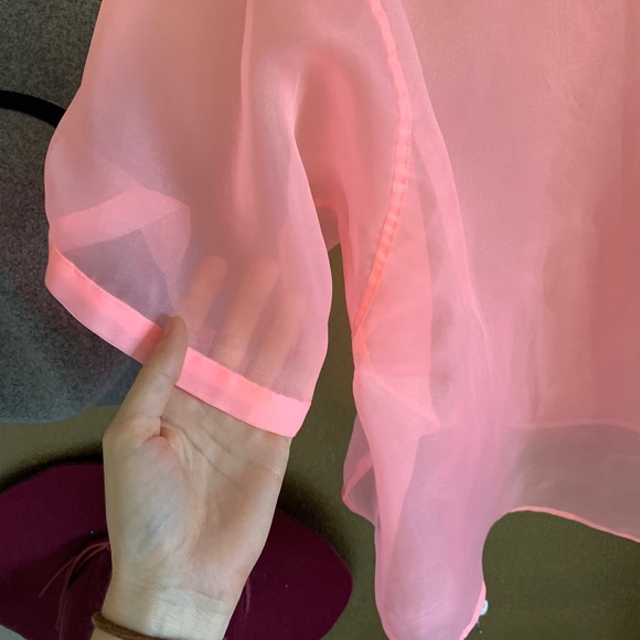 Selkie | Tops | Selkie Bright Pink Tulle Shear Top | Poshmark